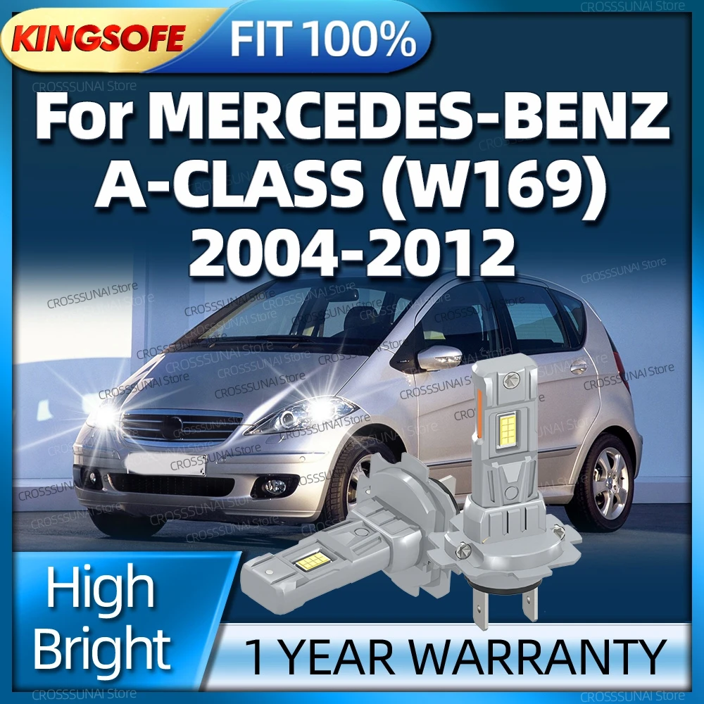 2/4Pcs 180W Led Lights Headlight Bulb Car Lamp For MERCEDES-BENZ A ...