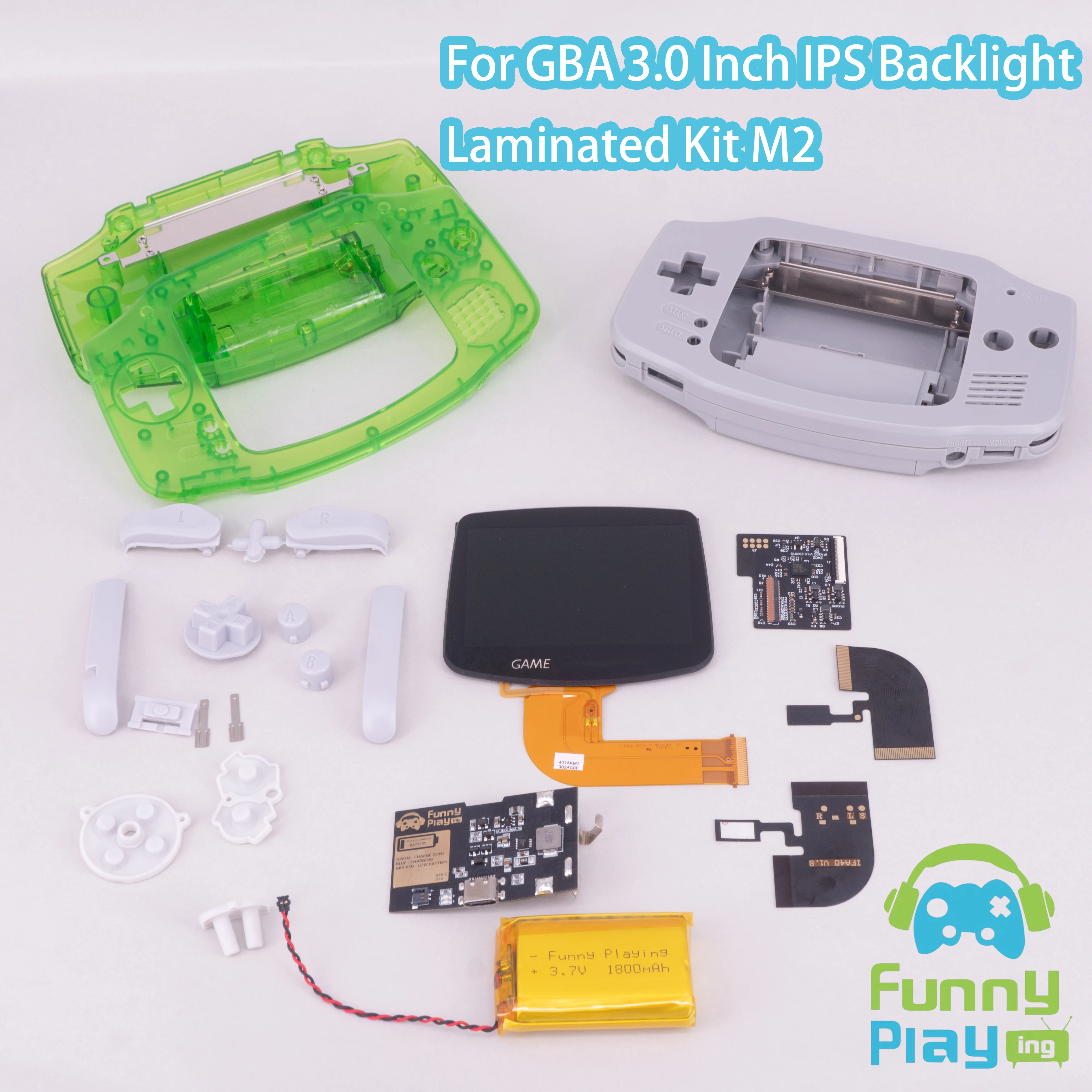 For-GBA-3-0-Inch-IPS-Backlight-Laminated-Screen-Kit-M2-Replacement ...