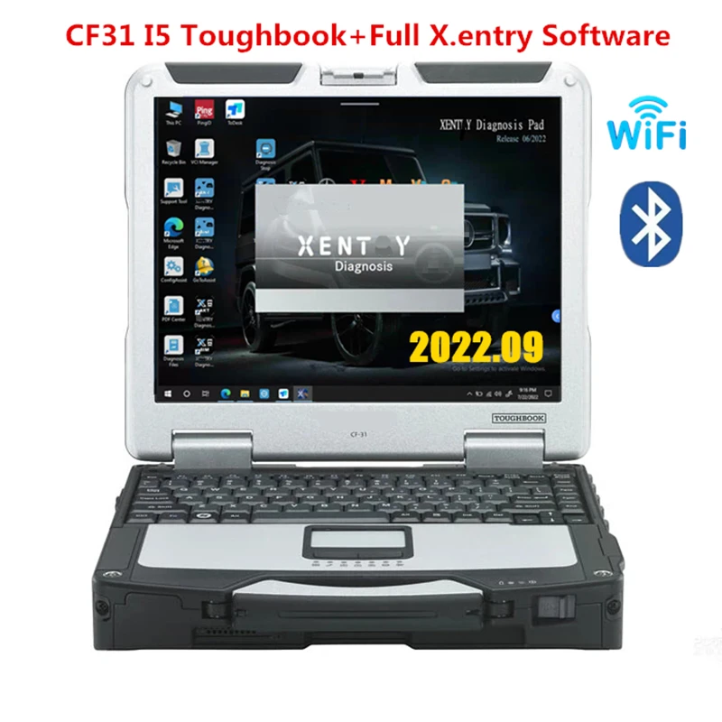For Panasonic Toughbook CF31 CF 31 I5 4GB 360GB SSD with 2022.09 xentry ...