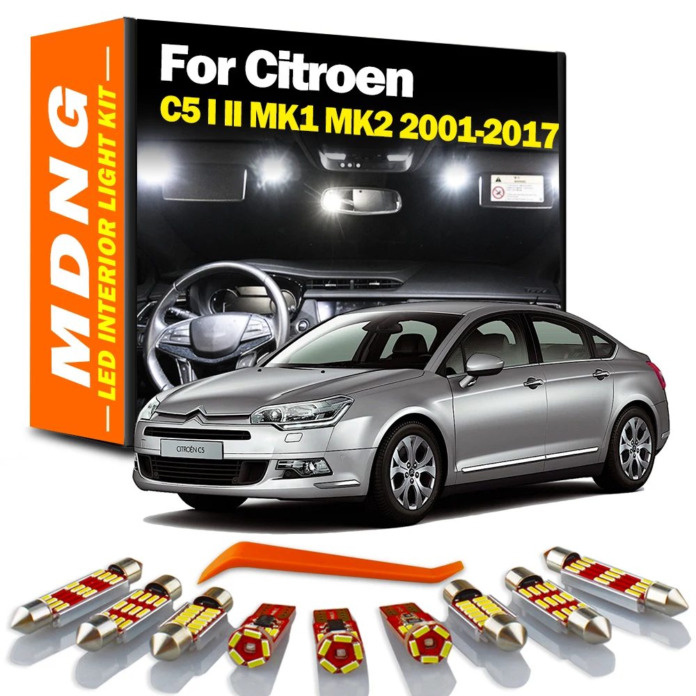 MDNG-15Pcs-Canbus-Indoor-Lamp-For-Citroen-C5-I-II-MK1-MK2-2001-2012 ...