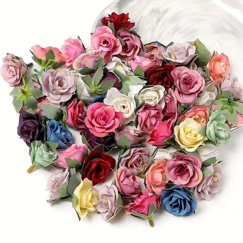 10-20-30Pcs-Mini-Silk-Roses-Scrapbook-Wedding-Garden-Home-Party-Decor ...