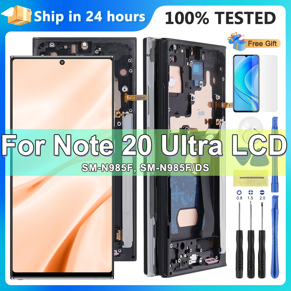 100-Tested-display-note-20-ultra-with-frame-LCD-for-Samsung-Galaxy-Note ...