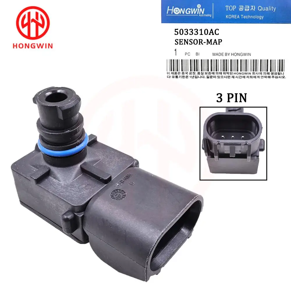 Manifold Pressure Sensor Map Sensor 05033310AC,5033310AC,5149091AA ...