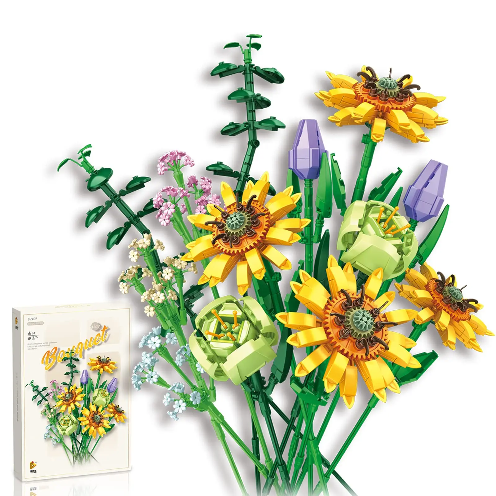 Fomantic-ramo-de-flores-para-adultos-conjunto-de-bloques-de-construcci ...