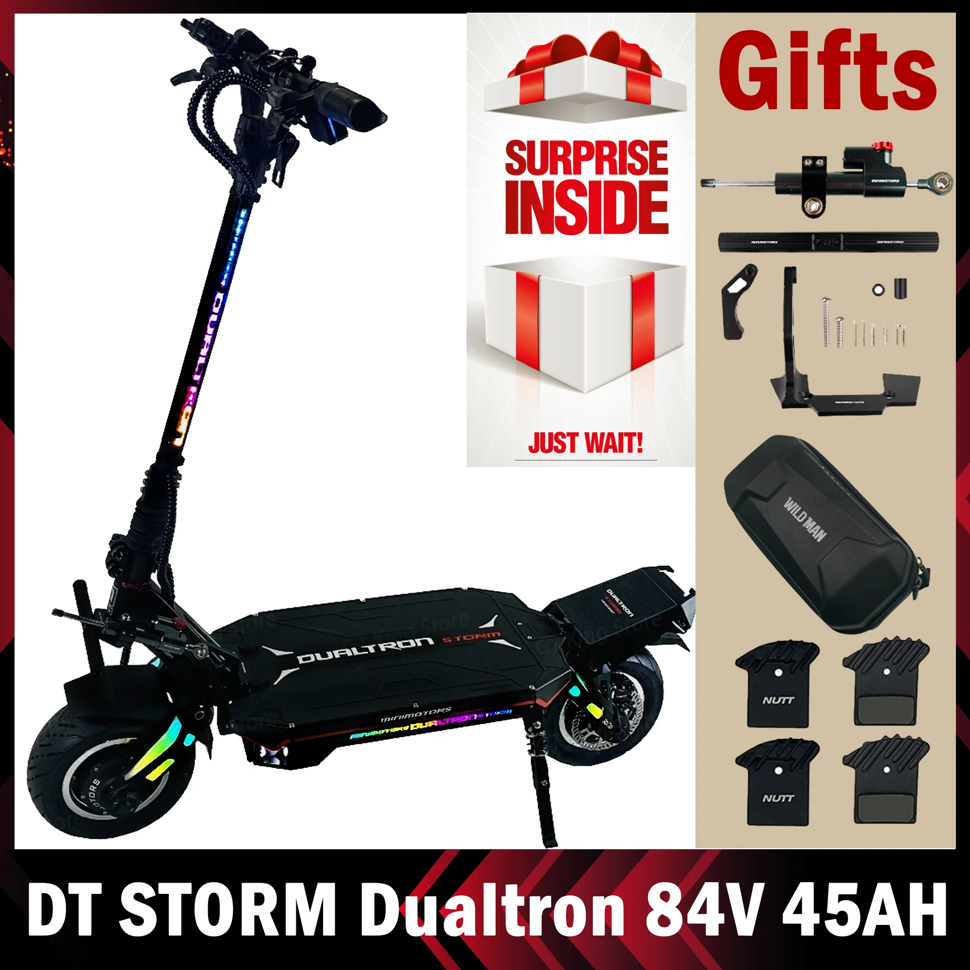 Dualtron Storm Limited Electric Scooter 84V 45AH Skateboard Dual Motor ...