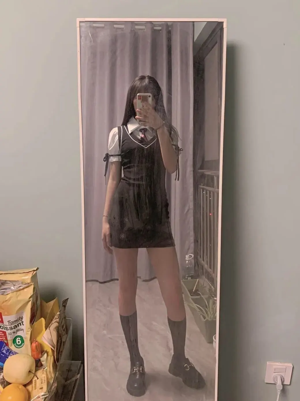 Korean Preppy Style Black Vest Dress - Kawaii Fashion Shop | Cute Asian ...