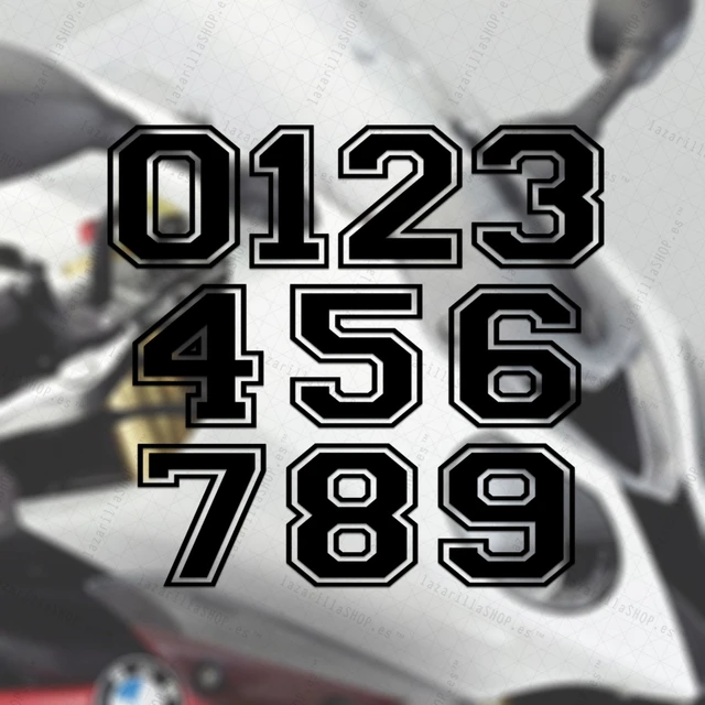 Sticker Design For Motorcycle Numbers