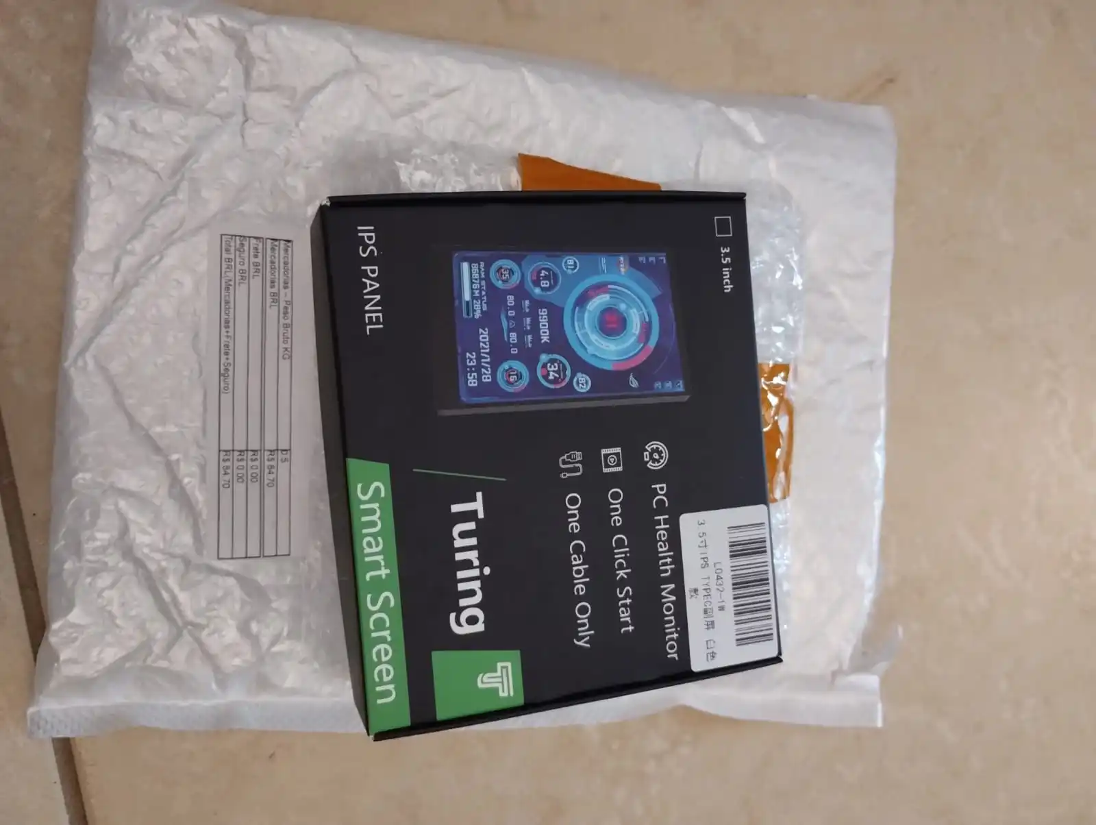 3.5inch | 8,9cm | Smart Screen – TURZX-Monitor