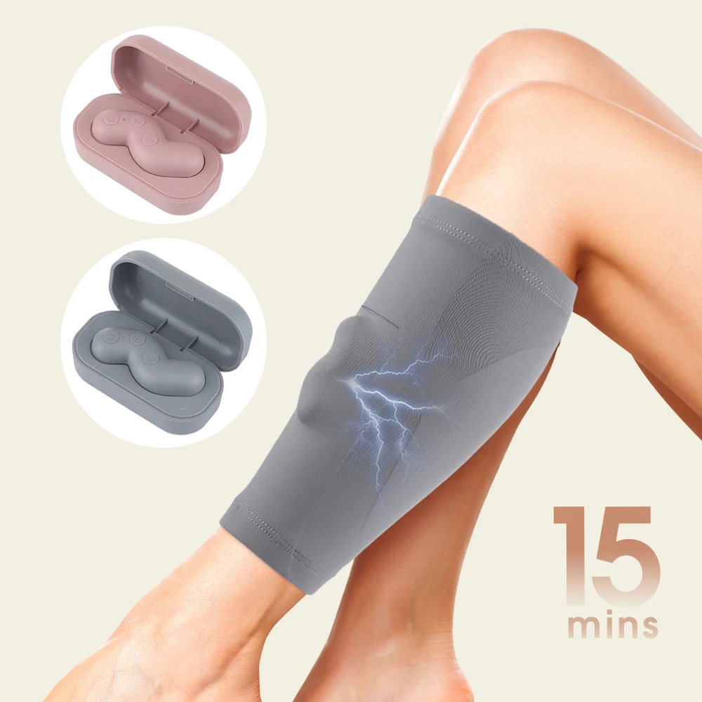 Inteligente TENS Massagem Leg Sleeves Portátil Leg Shaping Massageador ...