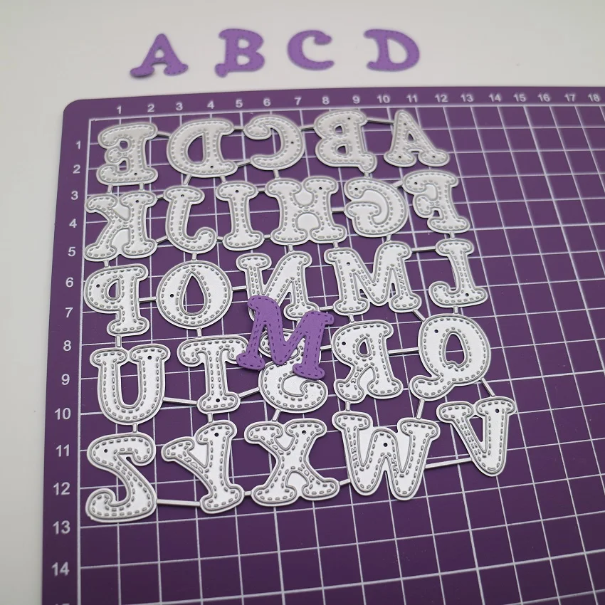 Metal Capital 26 Alphabet Cutting Dies For Making Any Words Die Cuts ...