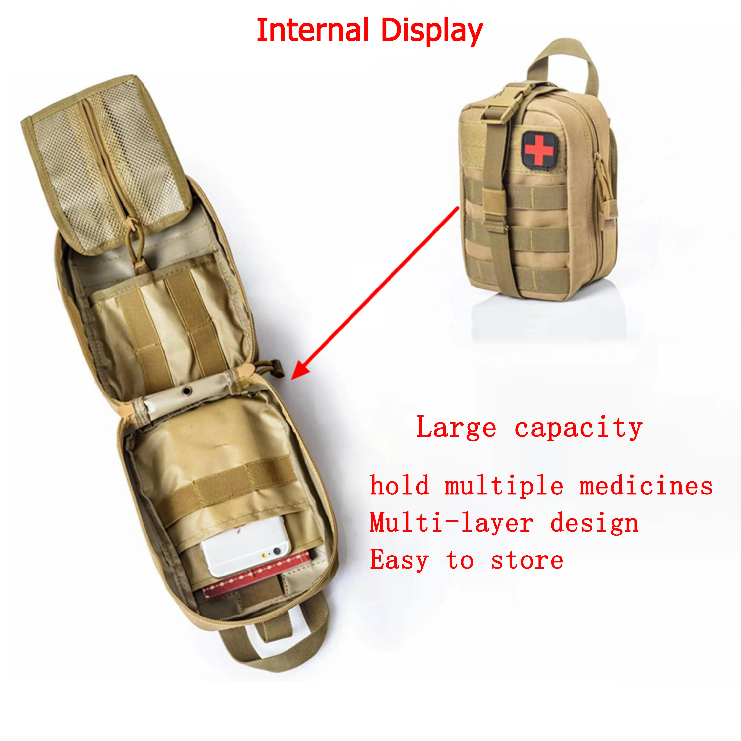HOT!Rapid Deployment First Aid Kit Tactical Military MOLLE Bag Military ...