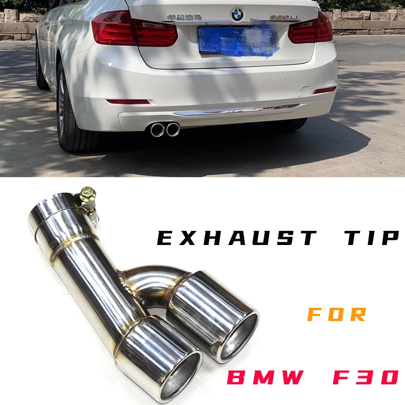 304-Stainless-Steel-Exhaust-Pipe-Black-Car-Exhaust-Tip-For-BMW-F30-F31 ...