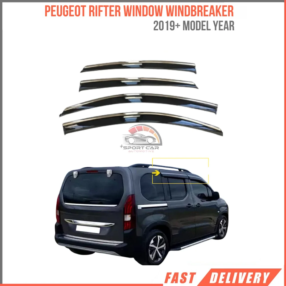 Rifter for Peugeot, Chrome Glass Spoiler Glass Sunshade 2019 and up ...