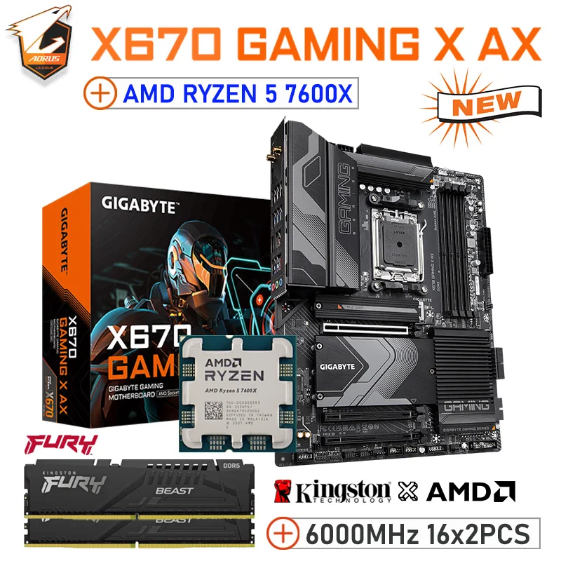 AM5-Motherboard-DDR5-AMD-Ryzen-7000-Series-CPU-Gigabyte-X670-GAMING-X ...