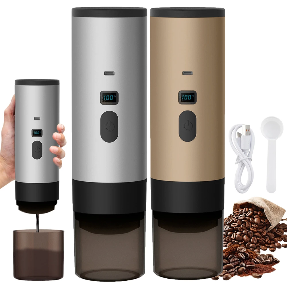 Portable Electric Capsule Coffee Maker Espresso Pot Cordless Heating ...