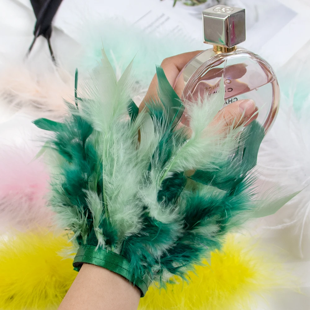 Slap Bracelet Feather S - Fluffy Feather Wrist Cuffs For Costume ...