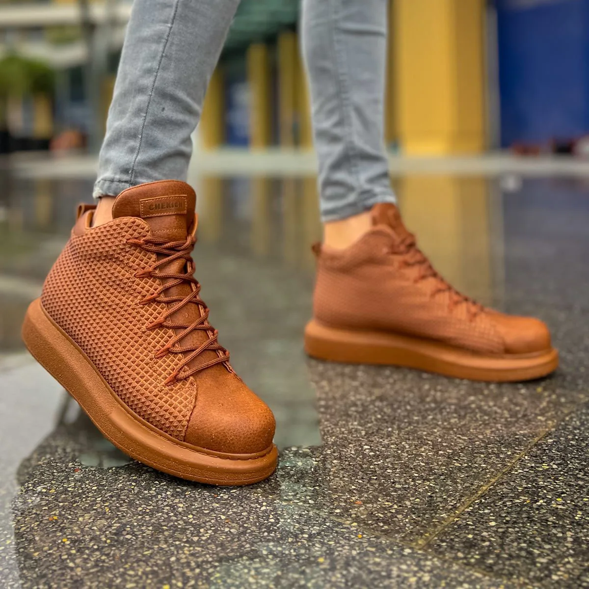 CHEKICH-Original-Brand-Tan-GRT-Milano-2024-Fashion-Men-s-Boots-Running ...