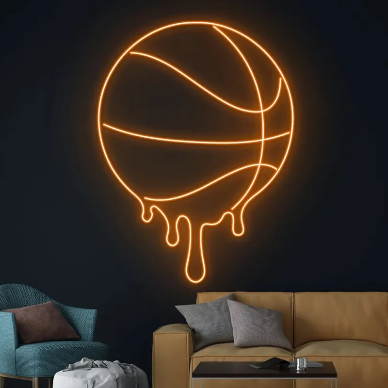 Basketball-Dripping-Neon-Sign-Basketball-Neon-Light-Custom-Basketball ...