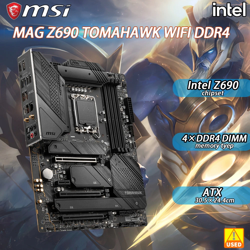 Placa base LGA 1700 MSI MAG Z690 TOMAHAWK WIFI DDR4 Intel Z690 chip ...
