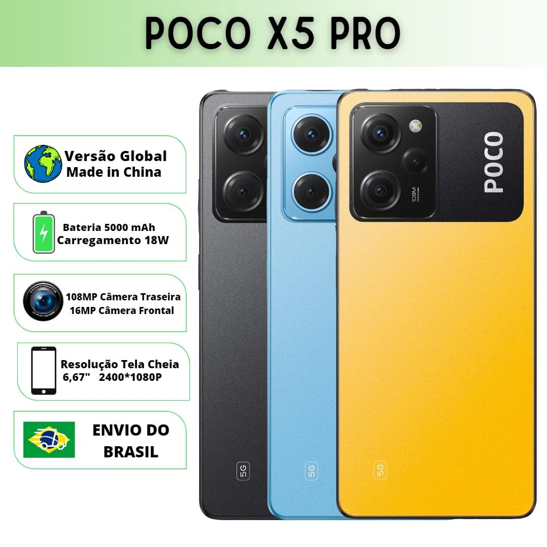 Xiaomi Poco X5 PRO 5G Versão Global