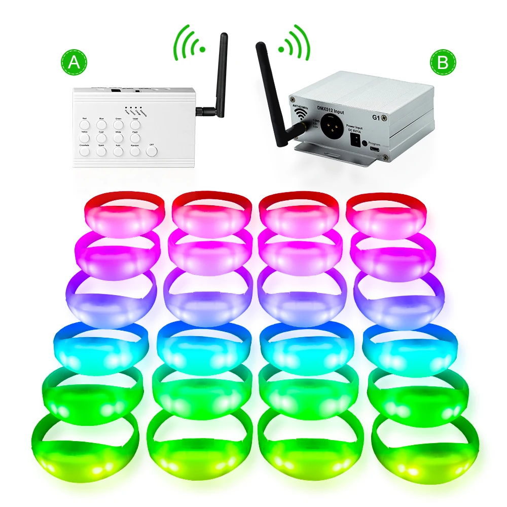 LED Armbänder Glow Party Lichter Liefert Xyloband Remote Gesteuert ...