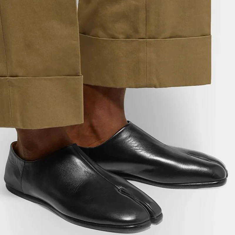 New-Tabi-Shoes-Ninja-Split-Toe-Shoes-Women-Flats-Lazy-Slip-On-Mules ...