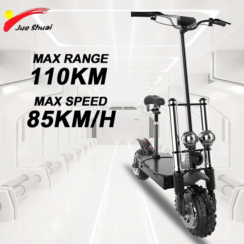 85KM-H-Max-Speed-Electric-Scooter-6000W-Dual-Drive-Motor-E-Scooter ...