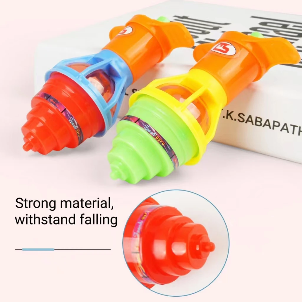 Sparkling Rotating Gyro Creative Children's Flash Toy Torsion Gyro with ...