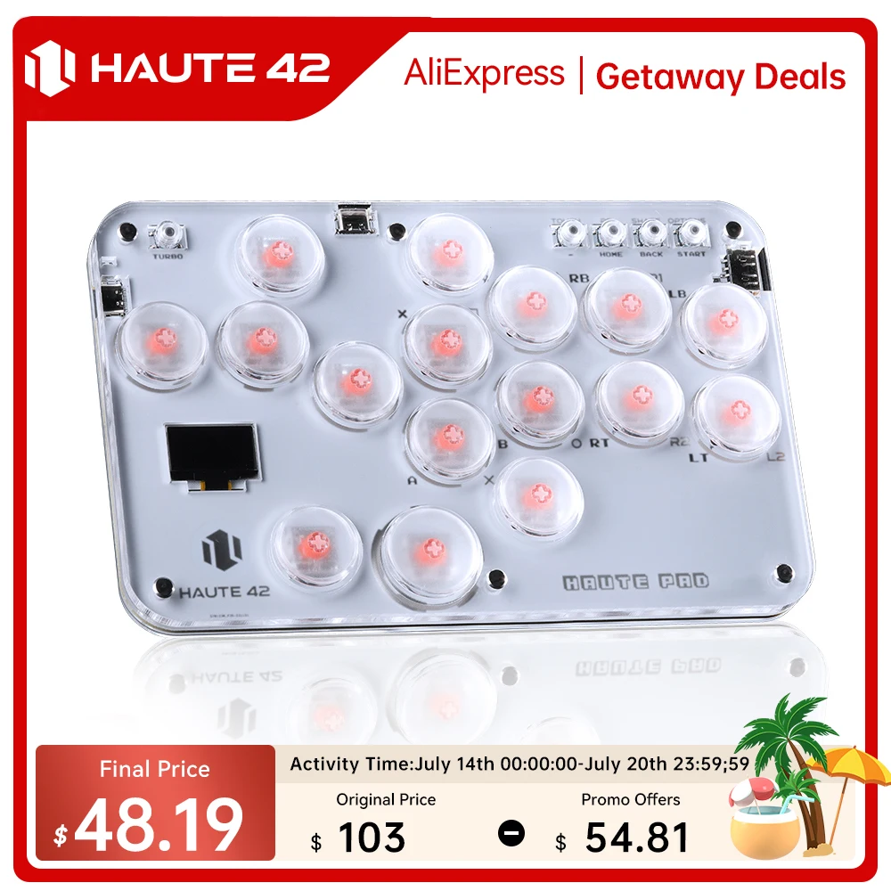 Haute42-Arcade-Hitbox-Controller-Fight-Stick-PC-Joystick-Hitbox ...