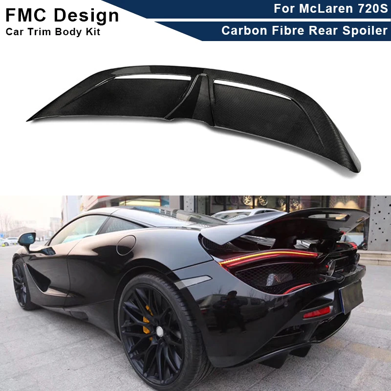 Carbon-Fiber-Rear-Spoiler-for-McLaren-720S-2017-2019-Rear-Trunk-Spoiler ...