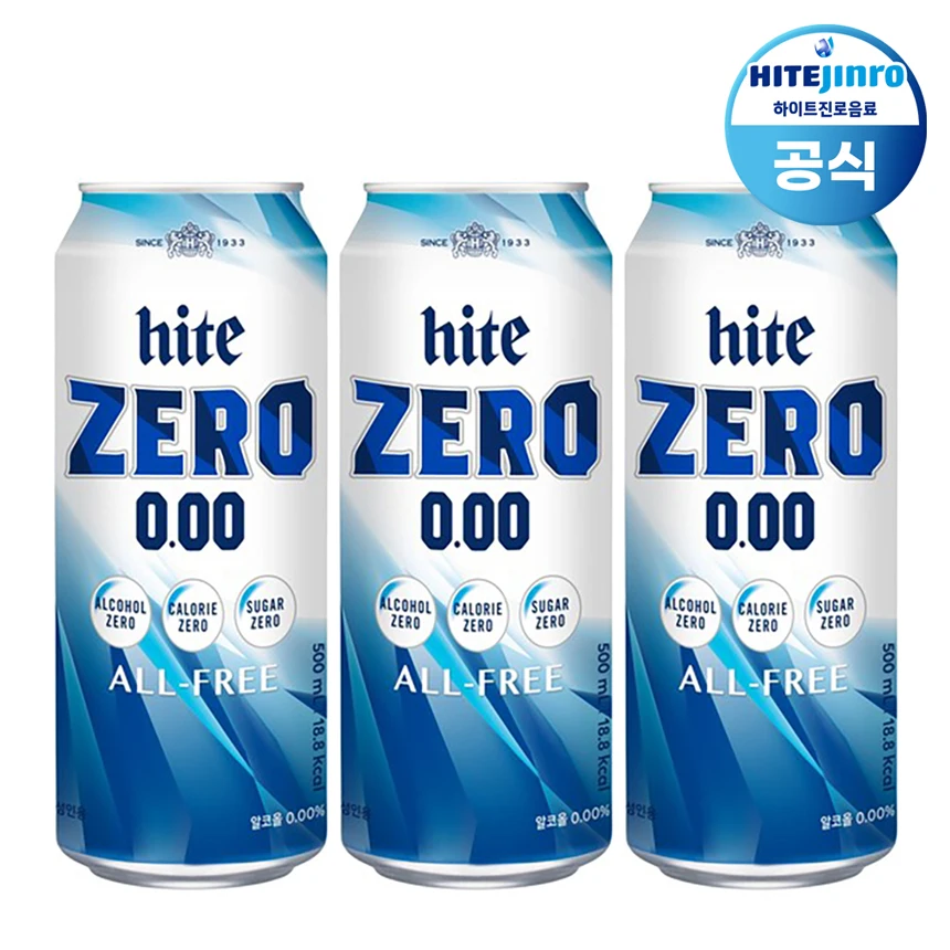 Hite-Zero-0-0-500ml-24-cans-non-alcoholic-non-alcoholic-beer-flavored ...