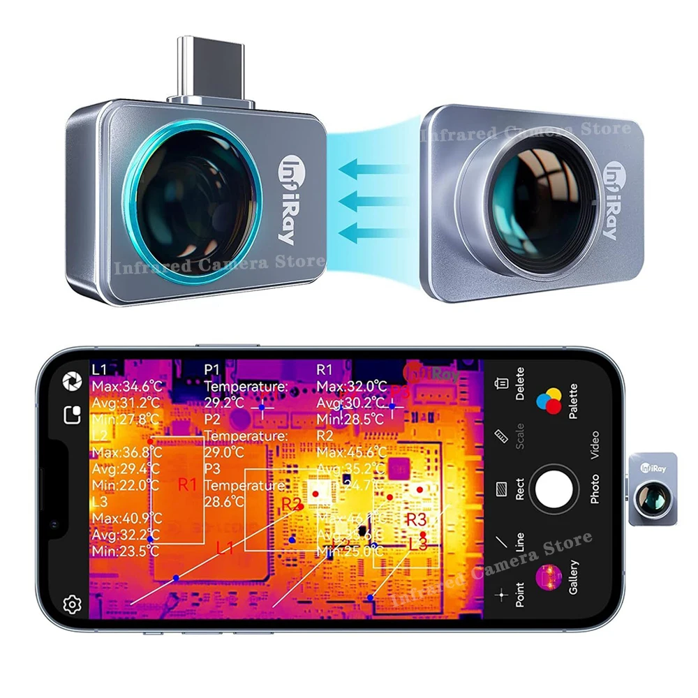 Infrared-Resolution-256x192-Mobile-Thermal-Camera-InfiRay-P2-Pro-for ...