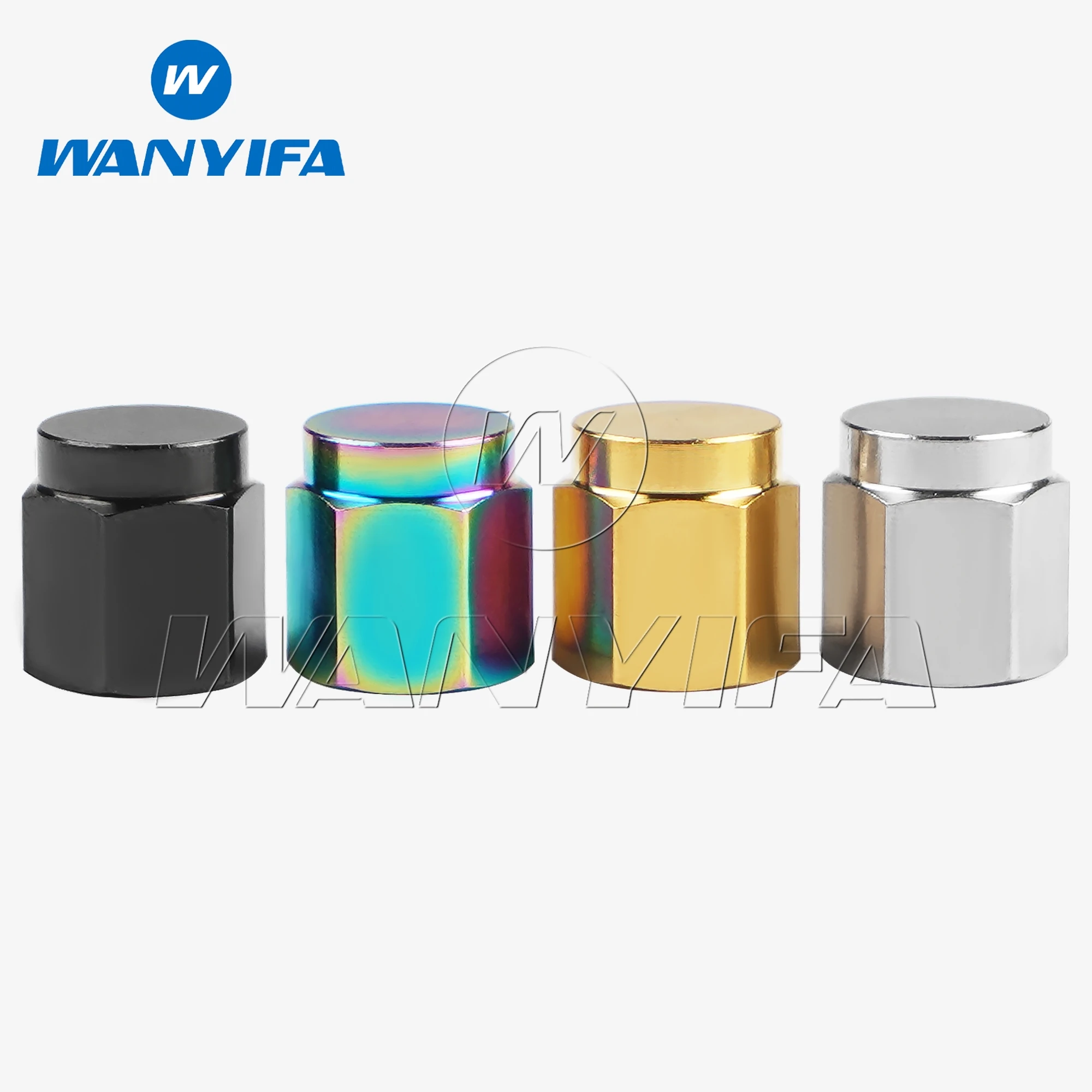 Wanyifa Titanium hexagonal nozzle cap inner tube dust cover road bike ...