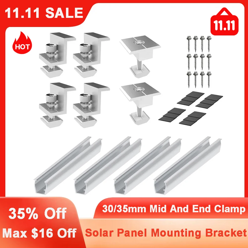 Solar-Panel-Mount-Bracket-Photovoltaic-Panel-Rail-Solar-Panel-Mount ...