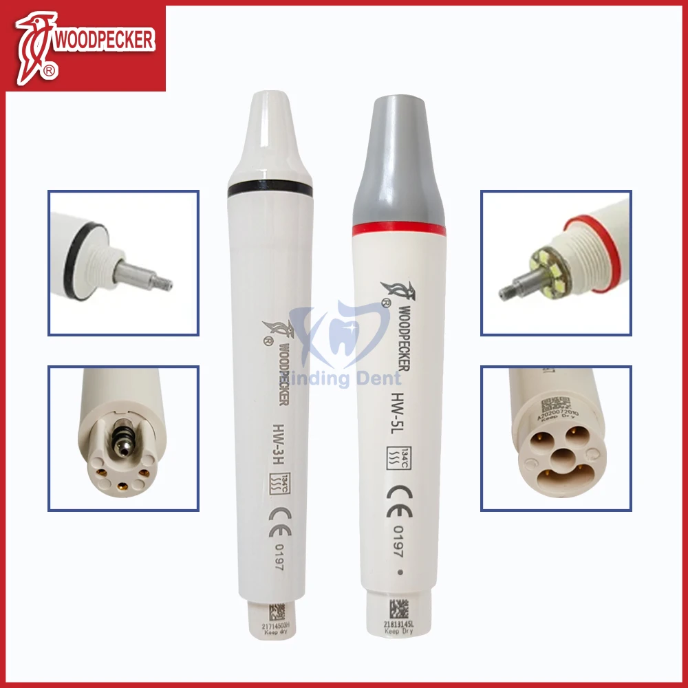 Woodpecker UDS Ultrasonic Scaler Handpiece HW-3H HW-5L 135° Sterilized ...