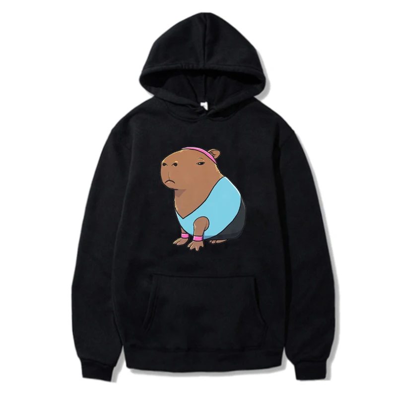 Capybara-Aerobics-Costume-Graphic-Hoodies-Capybara-Nurse-Print-Hoody ...