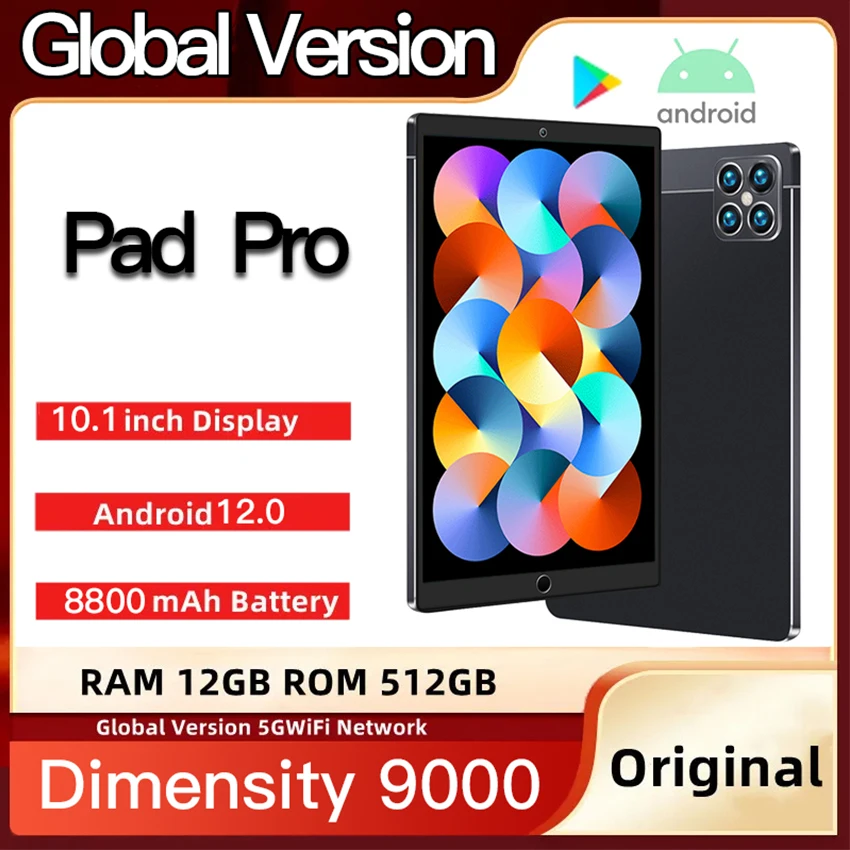 Pad-Pro-Tablet-Android-Vers-o-Global-10-1-Dimens-o-9000-12GB-512GB-PC ...