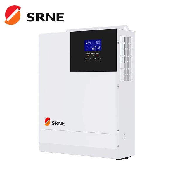 SRNE 3300W Hybrid Solar Inverter 220V MPPT 80A 3300VA Pure Sine Wave Inverter Off-Grid Solar ...