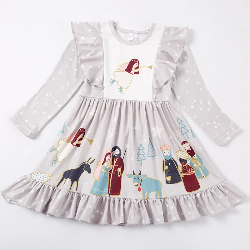 Girlymax-Winter-Baby-Girls-Christmas-Twirl-Dress-Jesus-Nativity-Knee ...