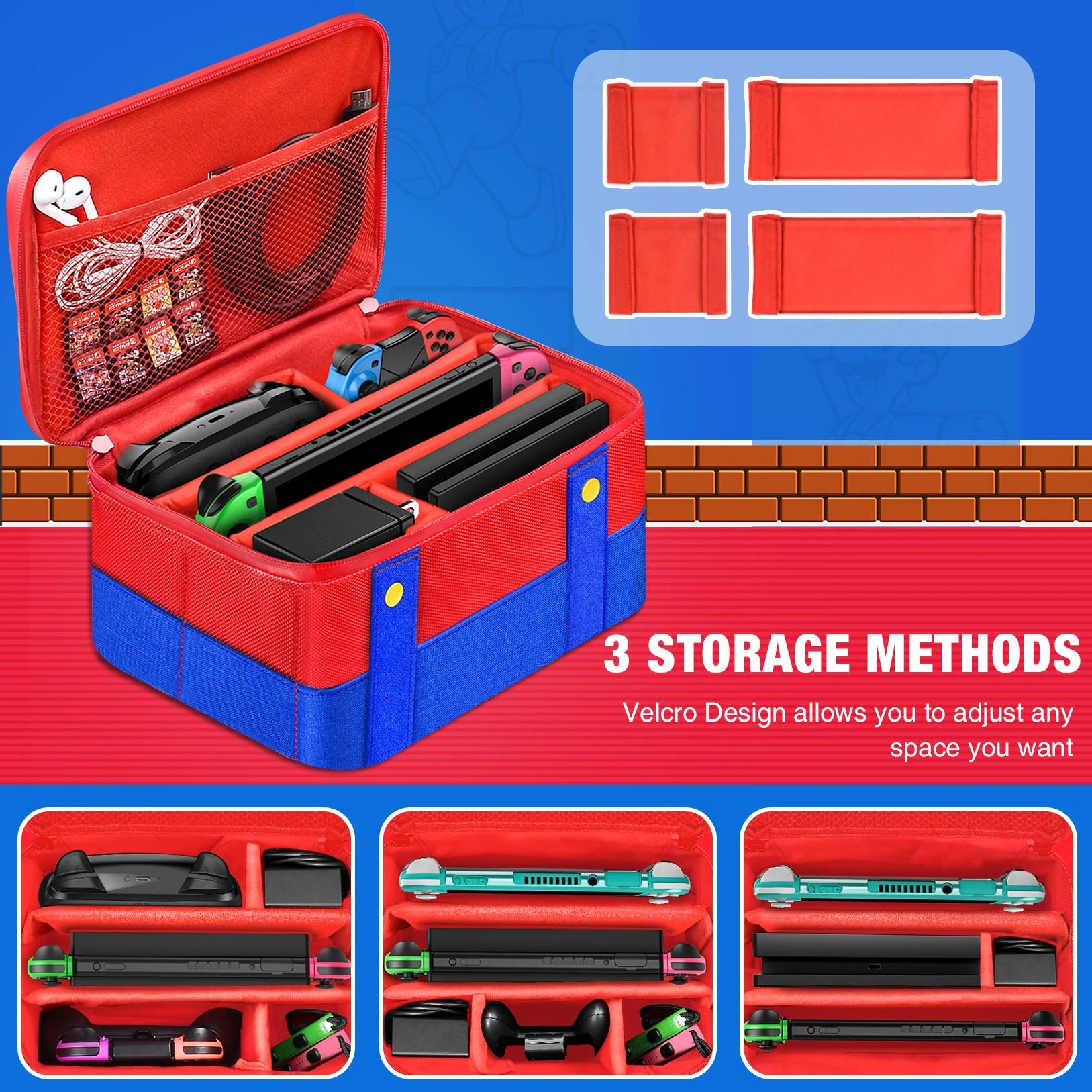 Large-Carrying-Protective-Case-for-Nintendo-Switch-OLED-Console-Pro ...