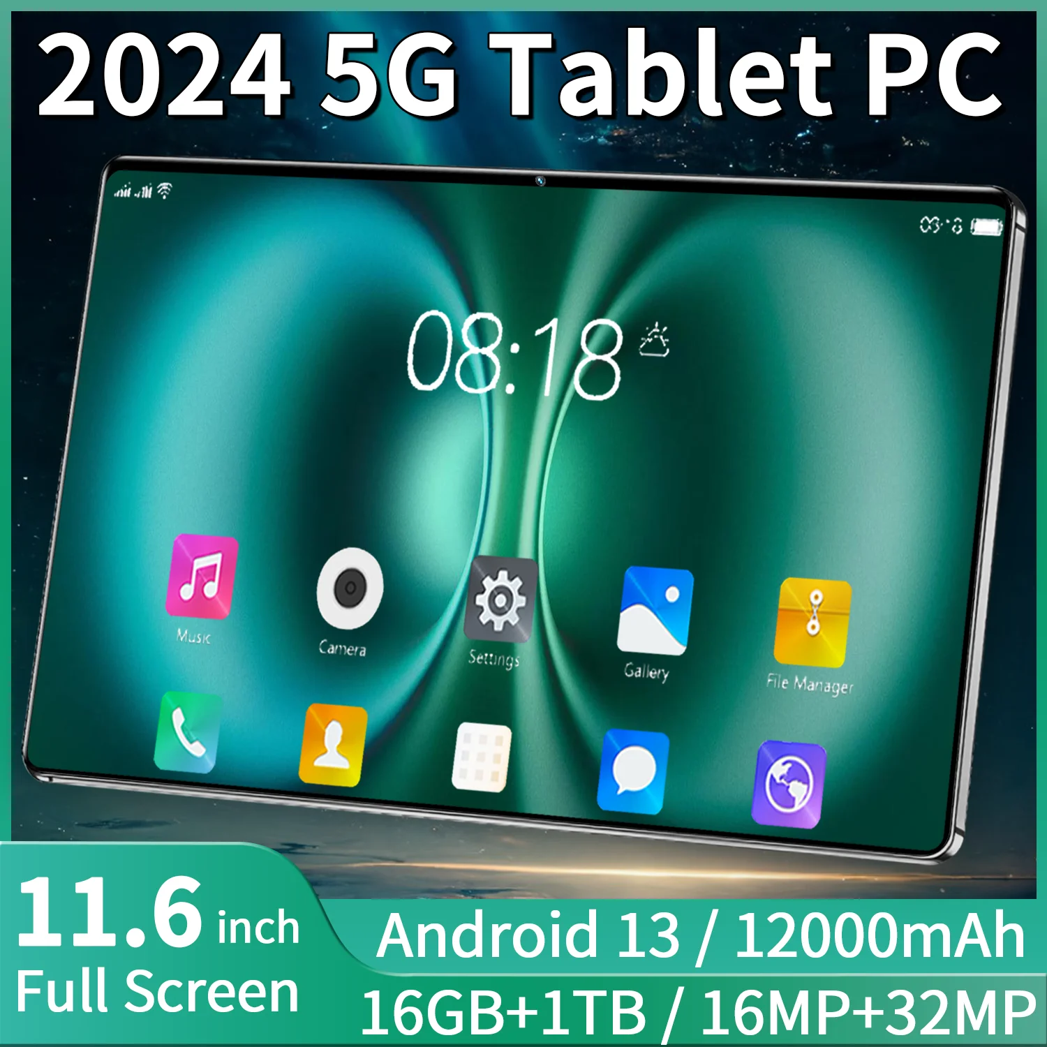 5G-2024-New-Global-Version-11-6-inch-tablet-android-16GB-1TB-ROM-16 ...