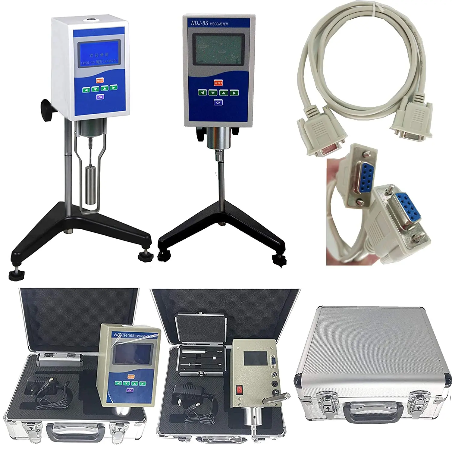 Digital Viscometer Digital Rotational Viscosity Meter Liquid Viscometer ...