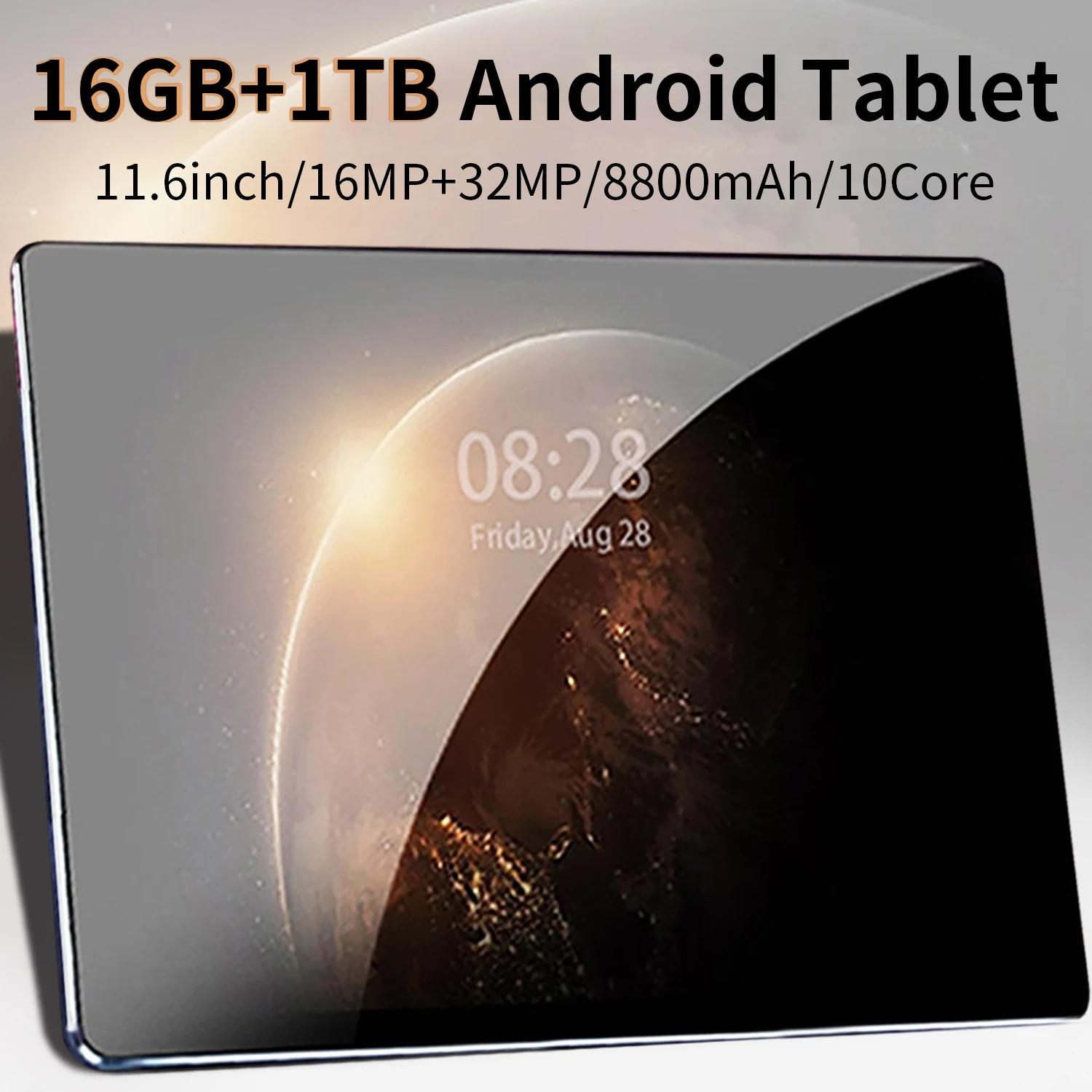 2023 Nieuwe Tablet 8800Mah Tablet 11.6-Inch Android 11 Geheugen 16Gb Rom 1Tb 10 Core Mtk6797 16 ...