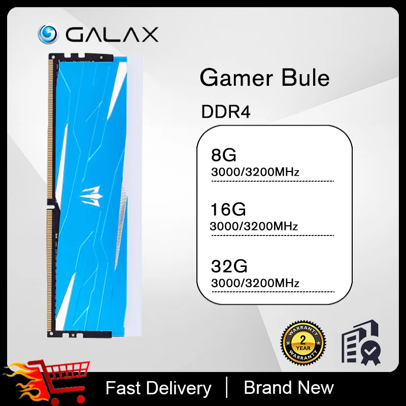 GALAX GAMER BLUE RGB RAM 8GB 2666MHz 3000MHz 3200MHz DDR4 DIMM Memoria ...