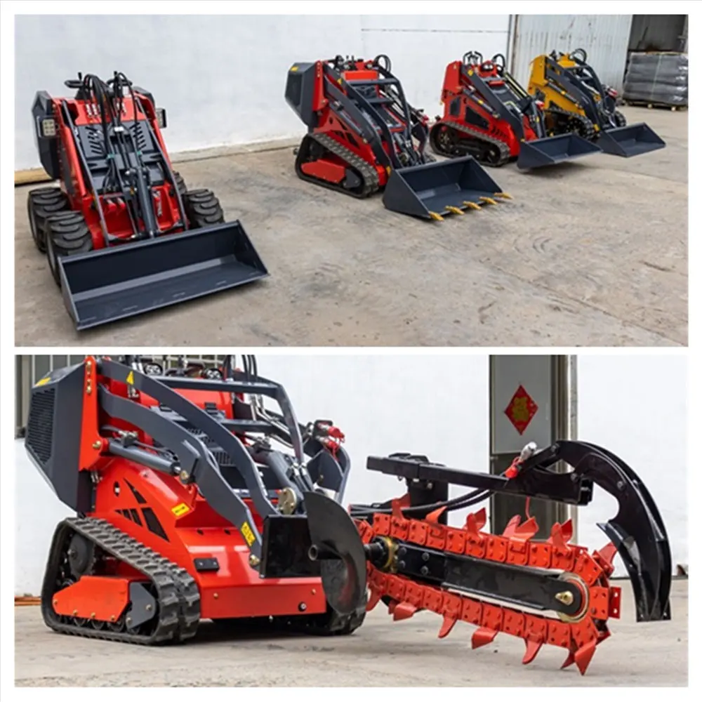 HT450-Diesel-Engine-Mini-Skid-Steer-Loader-with-Wide-Bucket-Wheeled ...