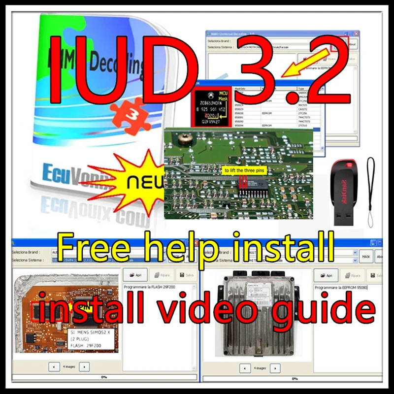 Newest EcuVonix 3.2 IMMO Universal Decoding V3.2 Remove IMMO Off with Keygen Unlimited Crack ...