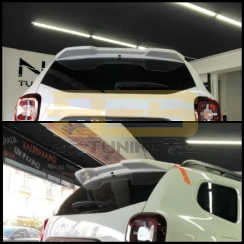 For-Dacia-Renault-Duster-2018-2020-MK2-Spoiler-Fiberglass-Material-Rear ...