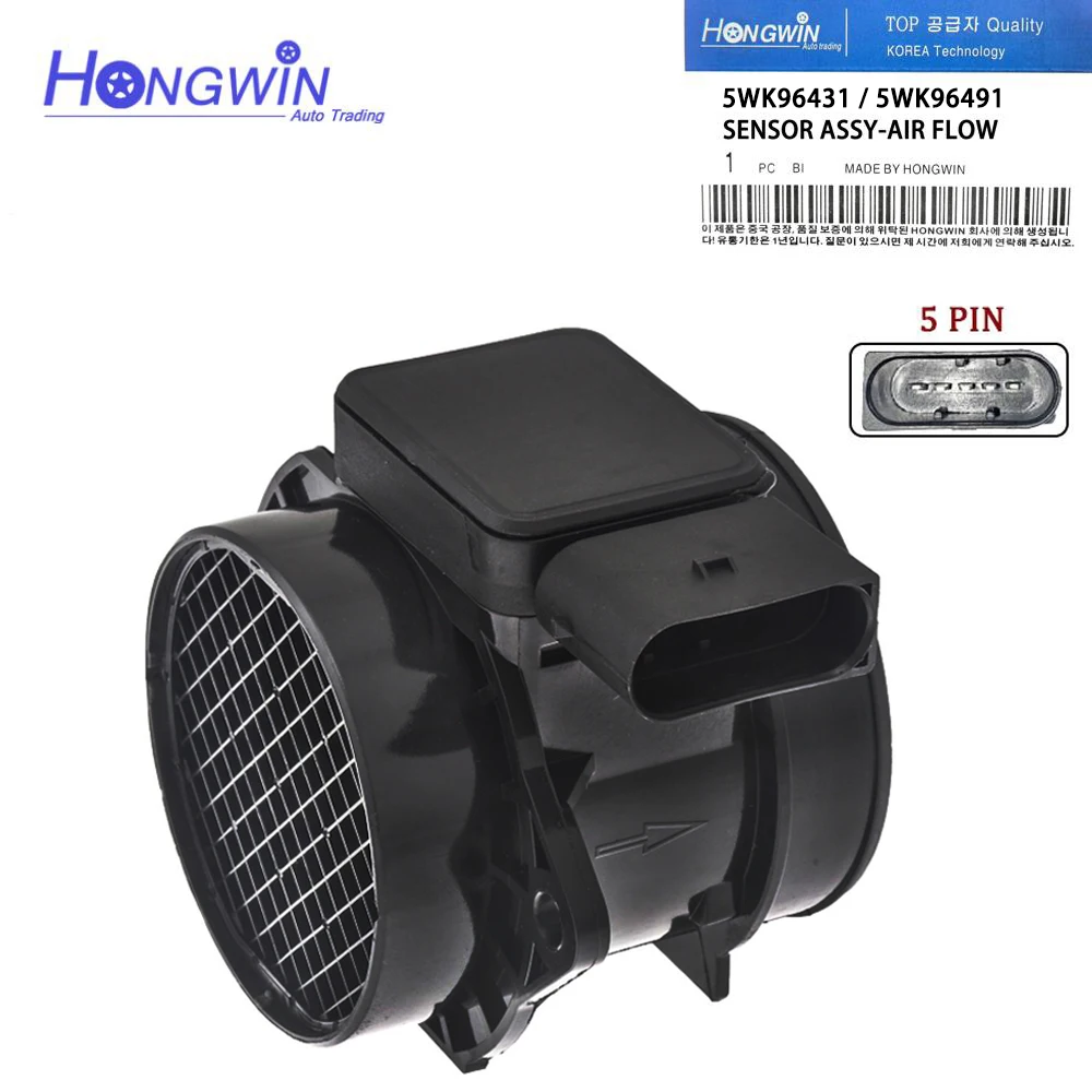 5WK96431 5WK96491 Mass Air Flow Sensor 28164-23700 For Kia Rio Sportage ...