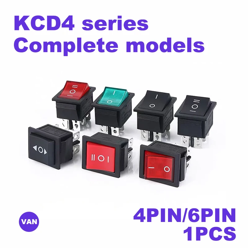 KCD4-Rocker-Switch-BLACK-RED-WHITE-ON-OFF-2-3Position-4-Pins-6-Pins ...