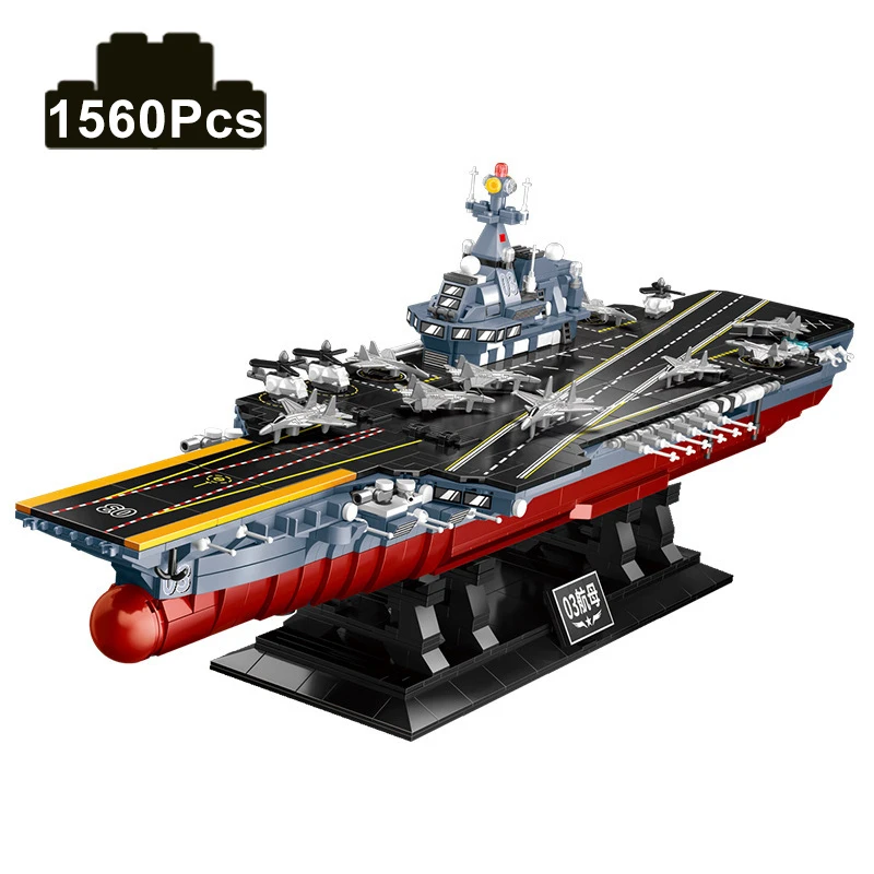1560Pcs Military WW2 Micro NAVY ARMY Aircraft Carrier Model Building ...